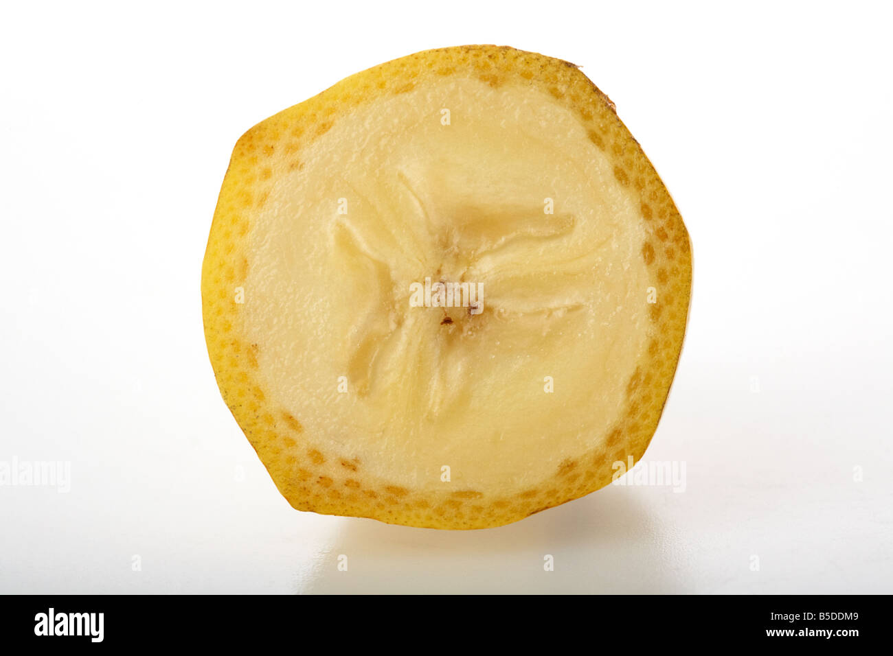 cross section slice of banana cavendish variety Stock Photo - Alamy