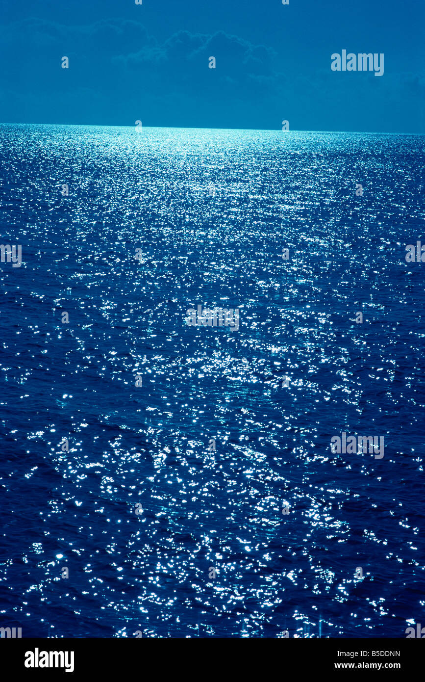 Aerial view of the sea, English Channel, south Devon, England, Europe ...