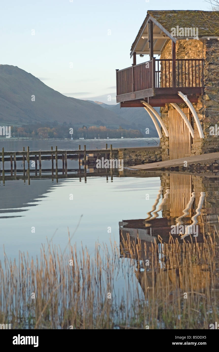 The Boathouse, Lake Ullswater, Lake District National Park, Cumbria ...