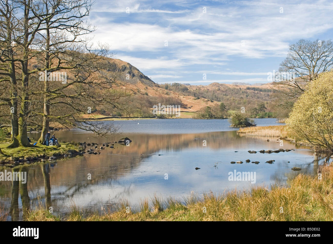 The Wordsworth lake, Rydal Water, Lake District National Park, Cumbria ...