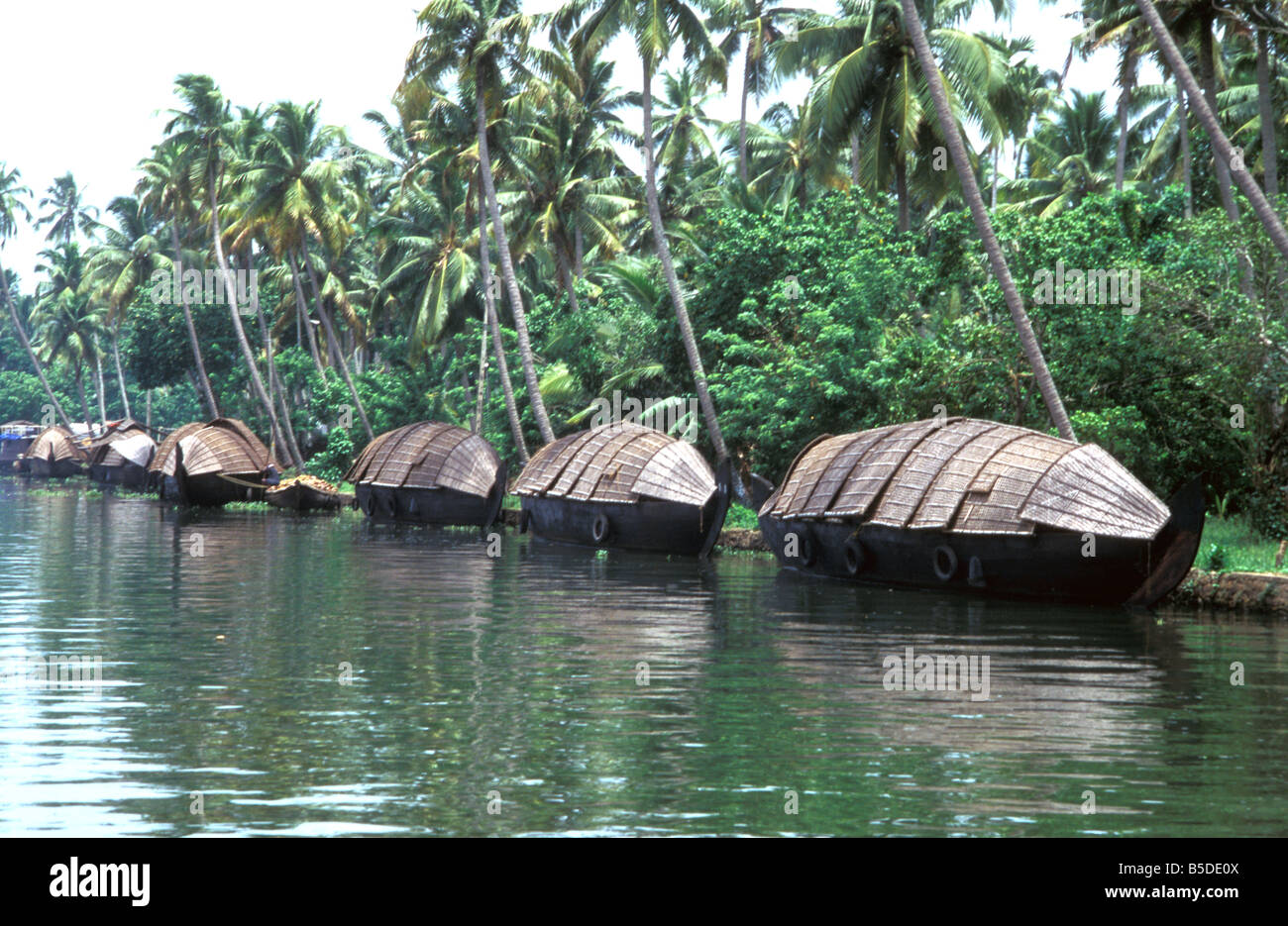 rice barges cochin kerala india Stock Photo - Alamy