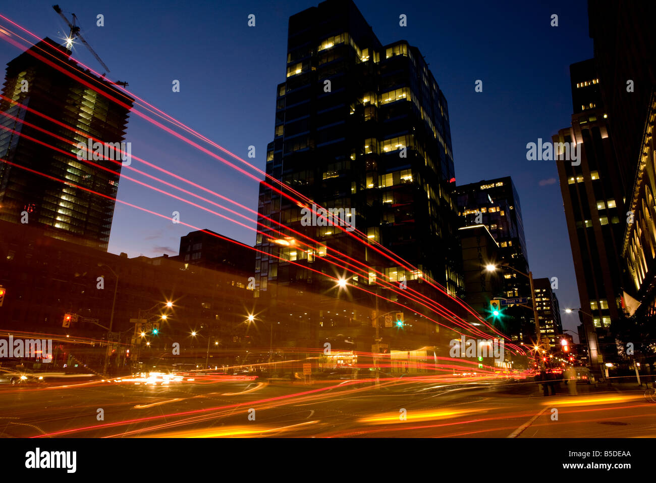 Intersection University Front and York Streets Toronto Ontario Canada ...
