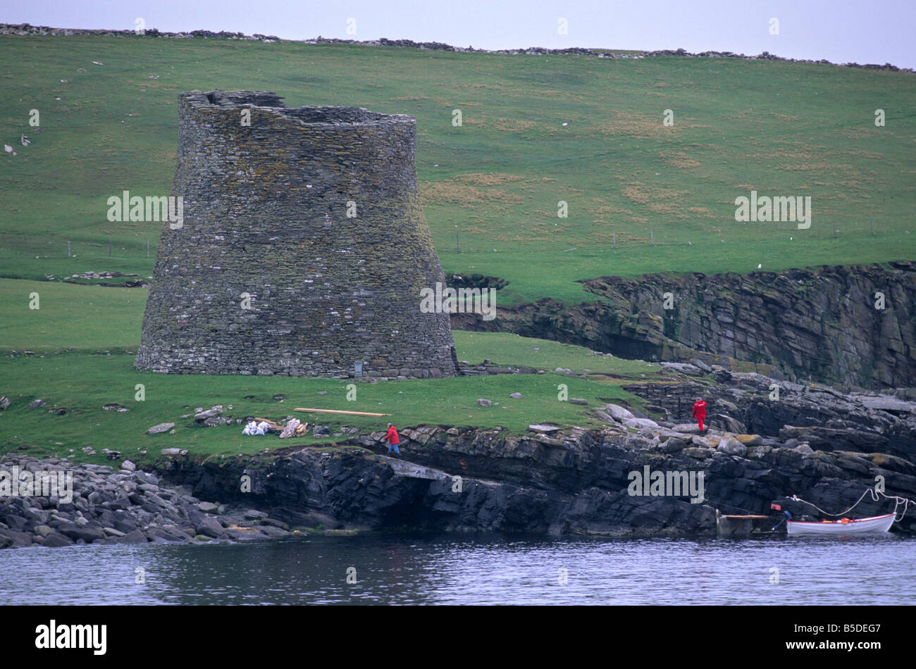 Mousa Broch, best preserved of all brochs, in perfect state, Mousa ...