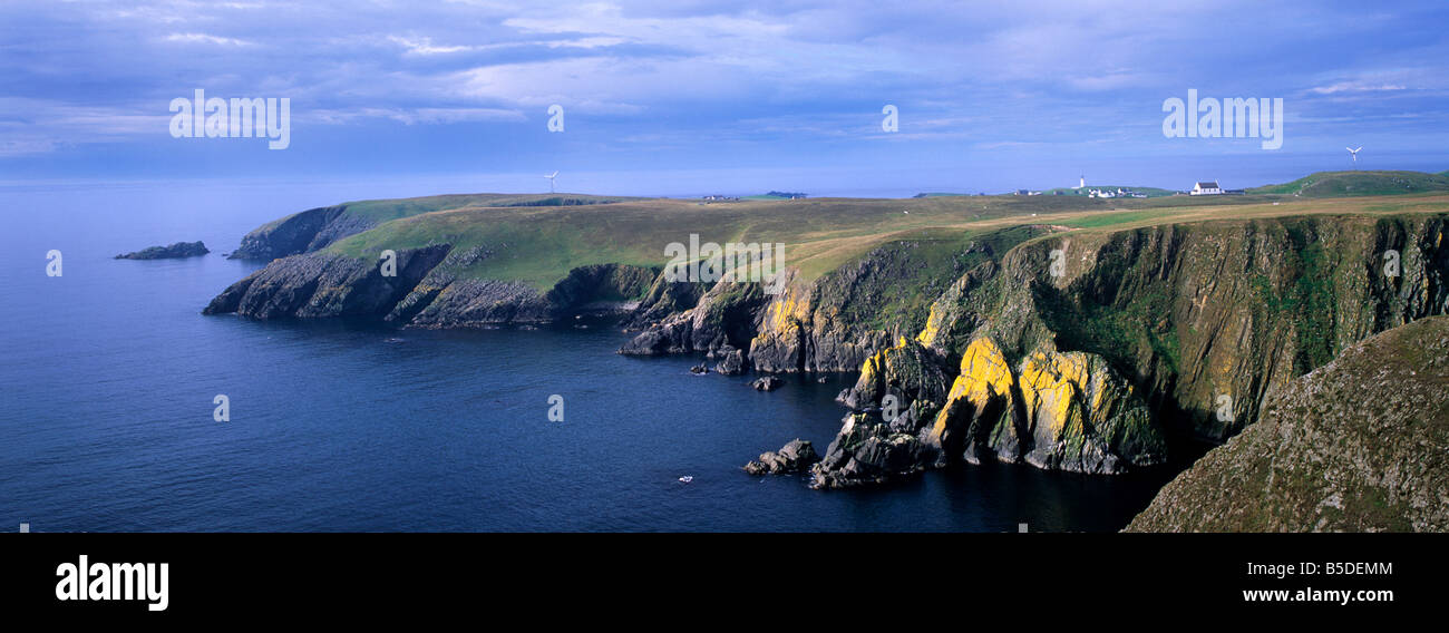 Southeast cliffs of Fair Isle, Shetland Islands, Scotland, Europe Stock ...