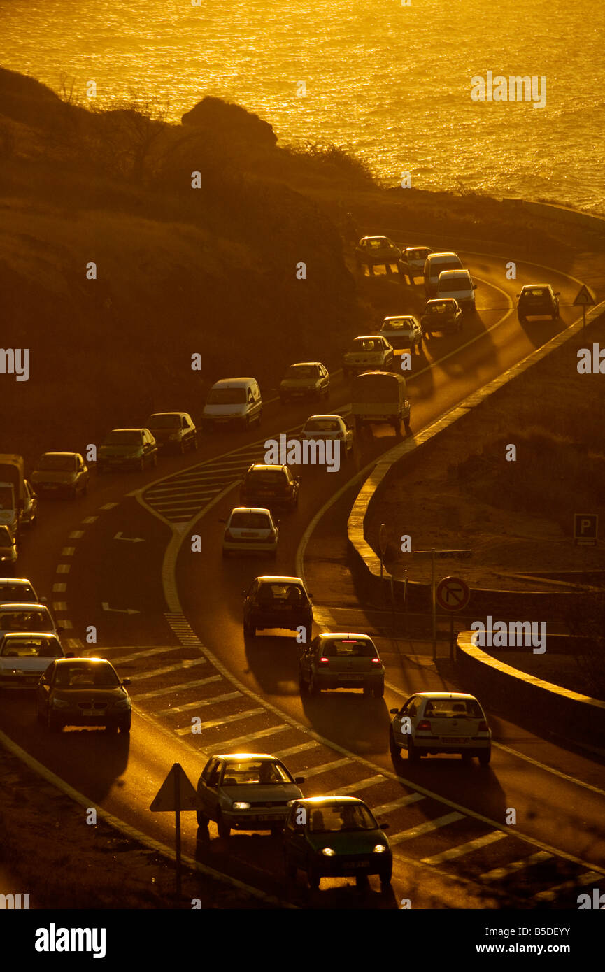 THE COASTAL ROAD REUNION ISLAND Stock Photo - Alamy