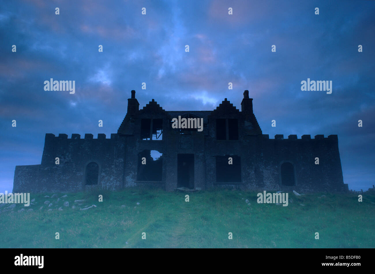 A house reputed to be haunted, by local tradition, Yell, Shetland ...