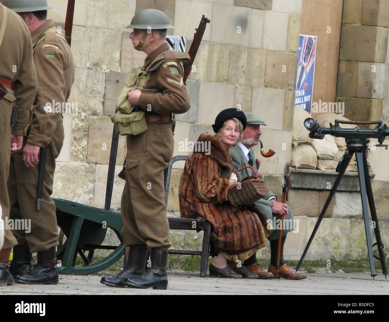 annual ww2 wartime weekend pickering north yorkshire, couple in period ...