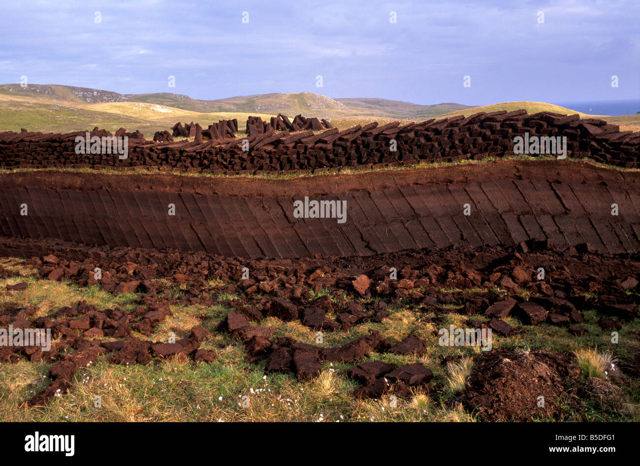 Peat cutting shetland hi-res stock photography and images - Alamy