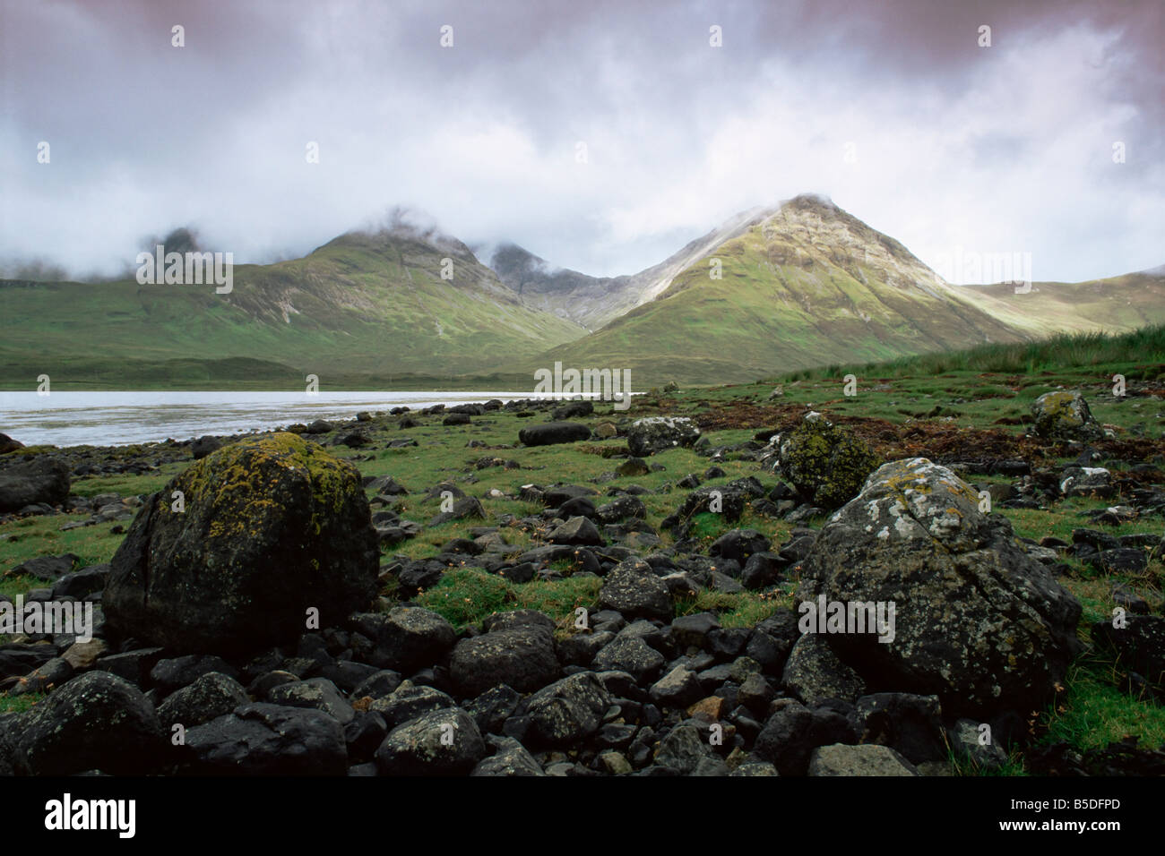Bad weather near Torrin, Cuillin Hills, Isle of Skye, Highlands ...