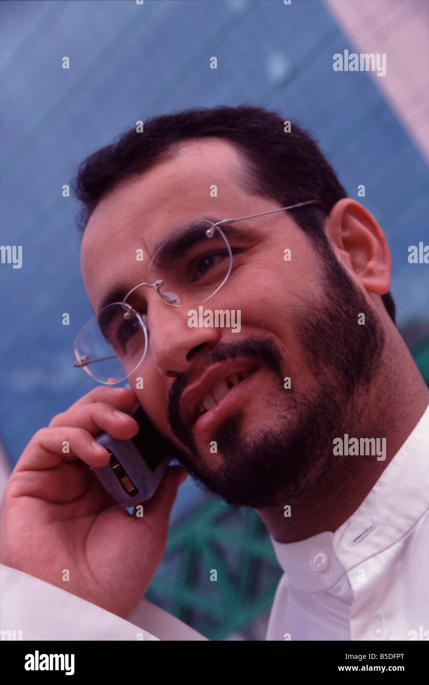 arab businessman mobile telephone Stock Photo - Alamy