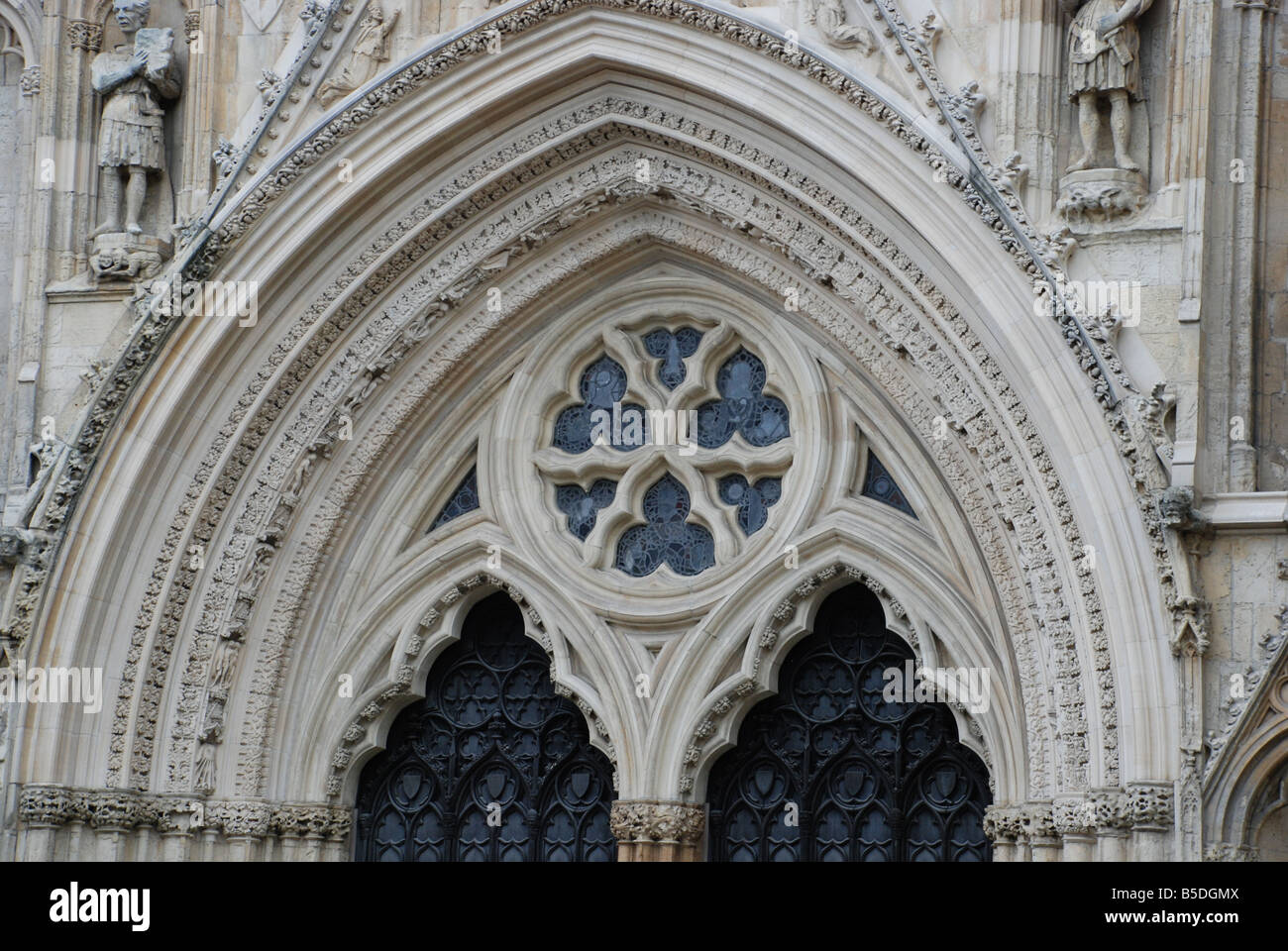 Archway and window, York Minster Stock Photo - Alamy