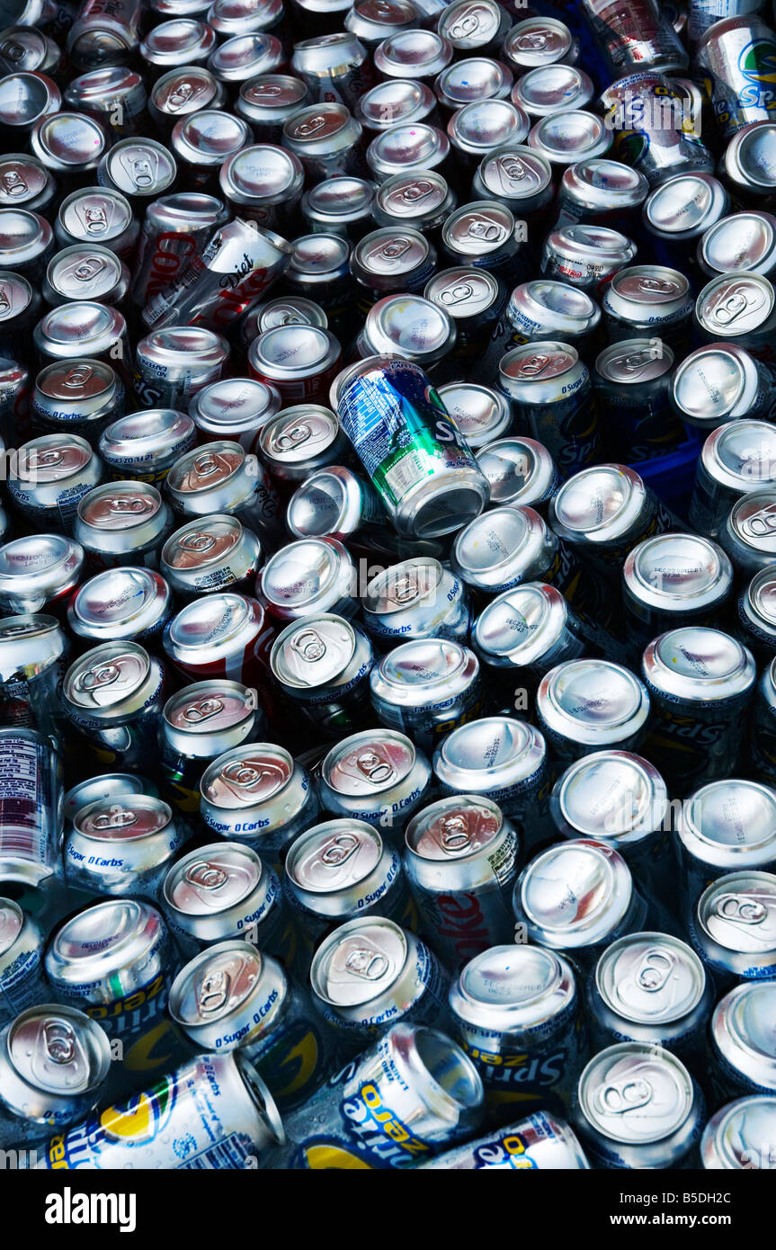 Aluminum Soda Cans Abstract Stock Photo - Alamy