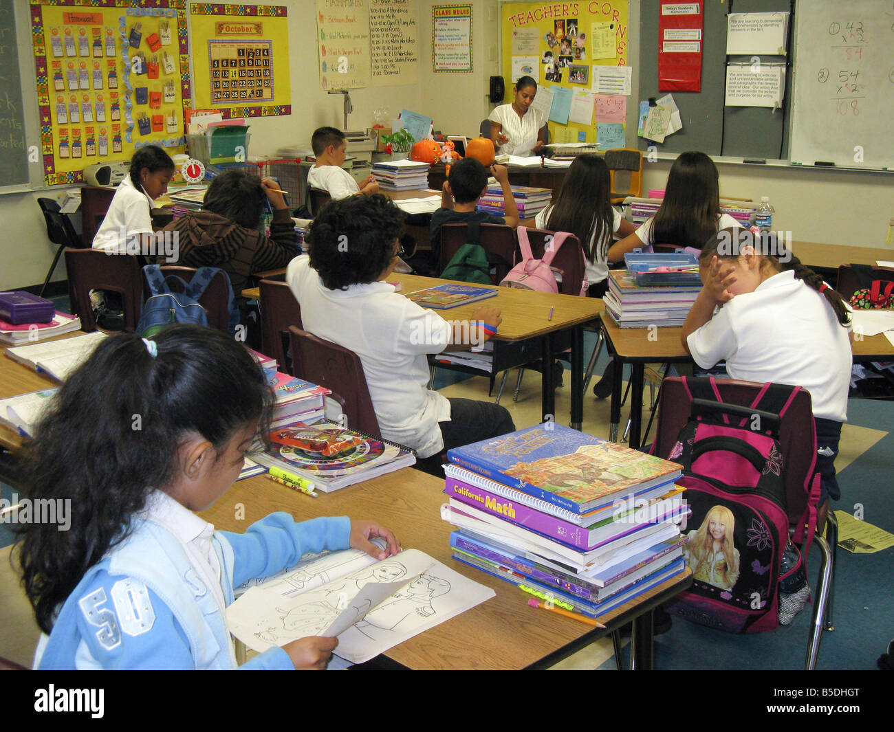 Third Grade Class Stock Photo - Alamy
