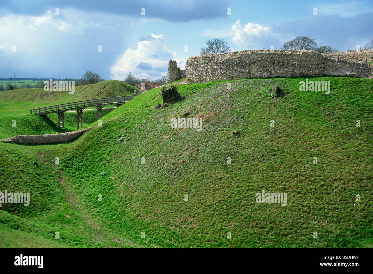 Castle at Castle Acre Norfolk J Pate Stock Photo - Alamy