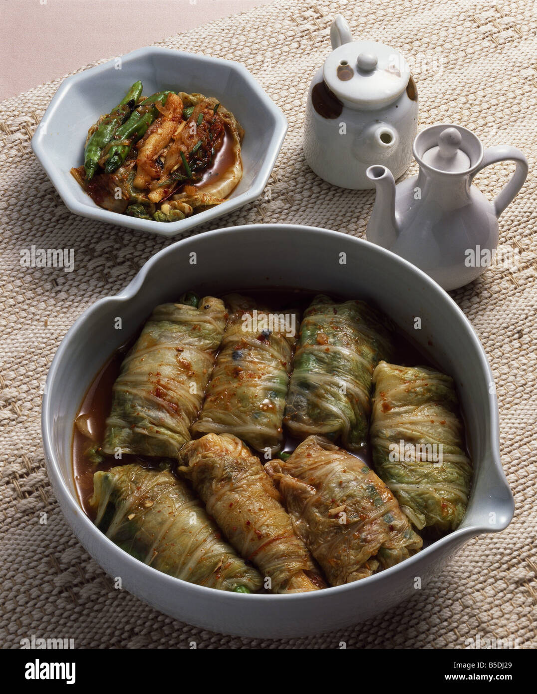 Korean Food Kimchi Stock Photo - Alamy