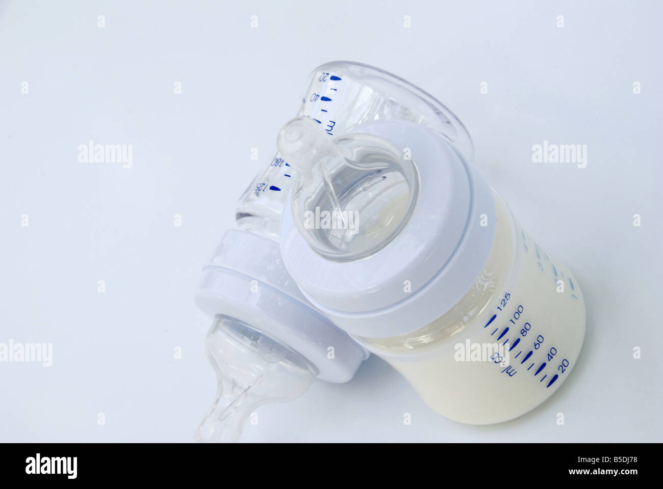 two baby bottles Stock Photo - Alamy