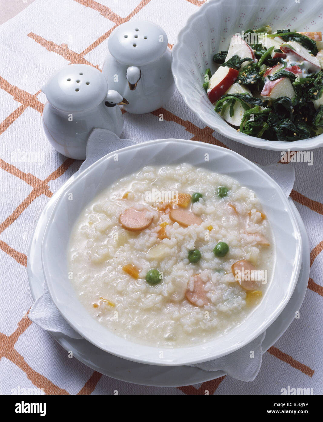 Korean Gruel and Noodle Stock Photo - Alamy