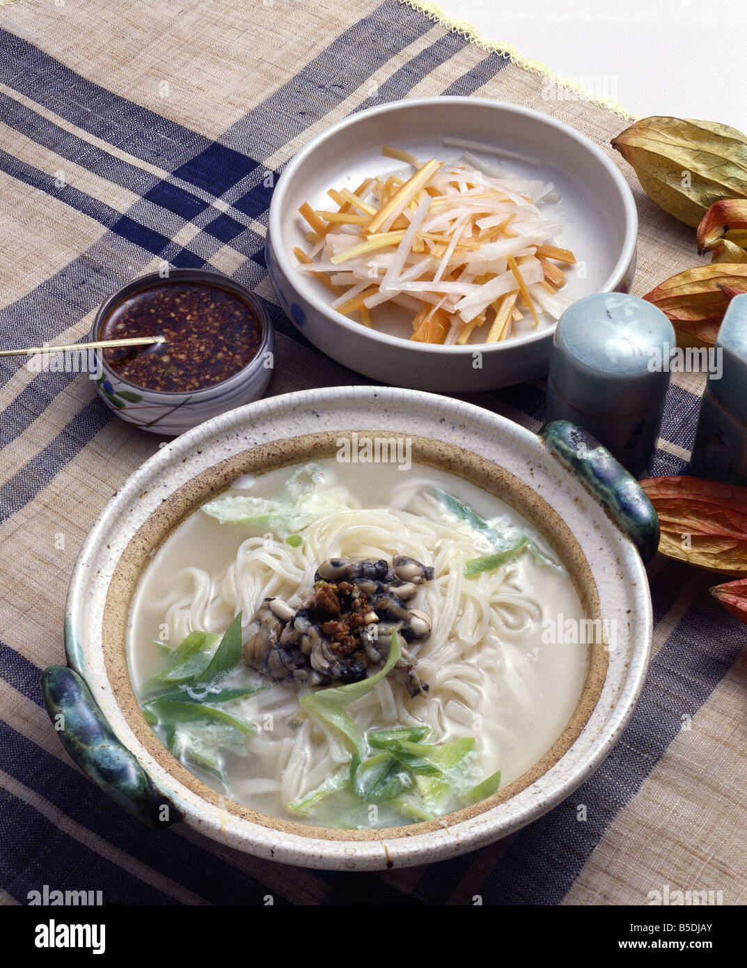 Korean Gruel and Noodle Stock Photo - Alamy