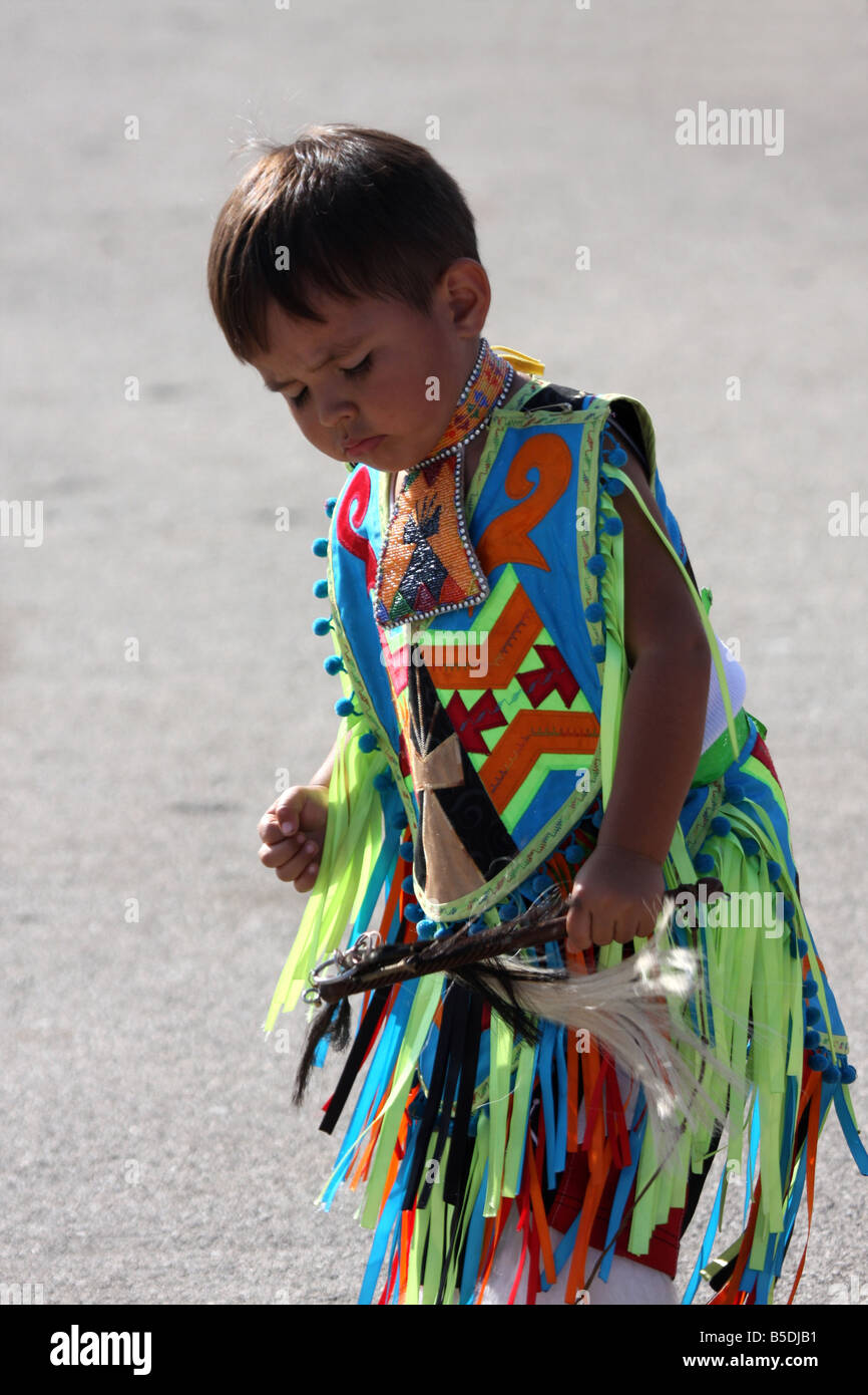Young native american boy drumming hi-res stock photography and images ...