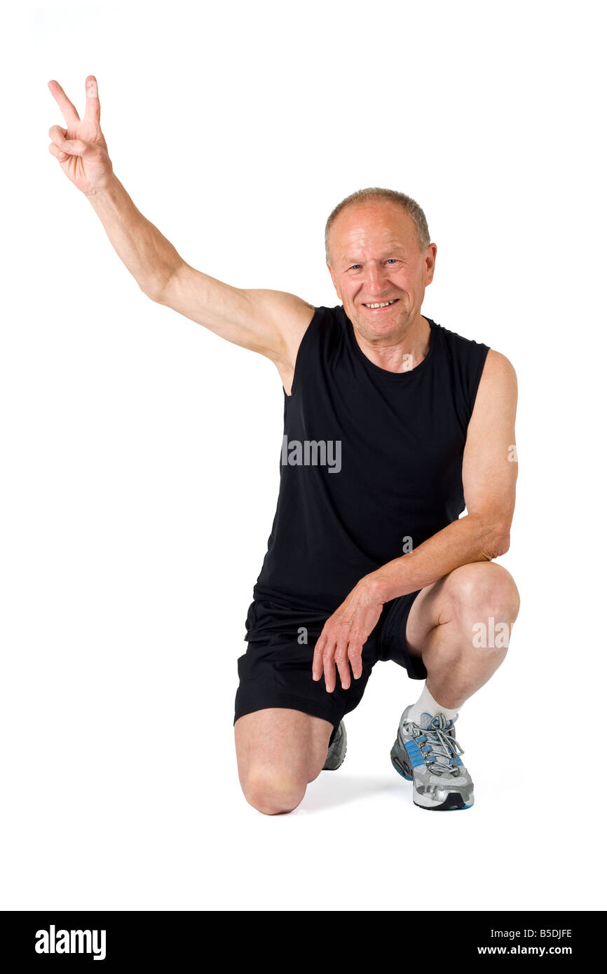 Senior man. Victory Stock Photo - Alamy