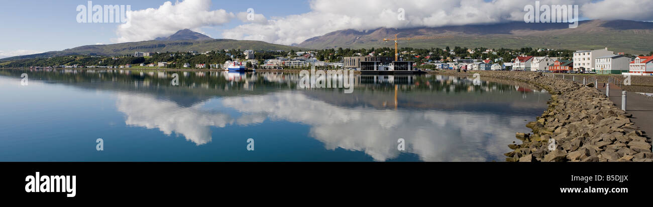 Akureyri panorama iceland hi-res stock photography and images - Alamy