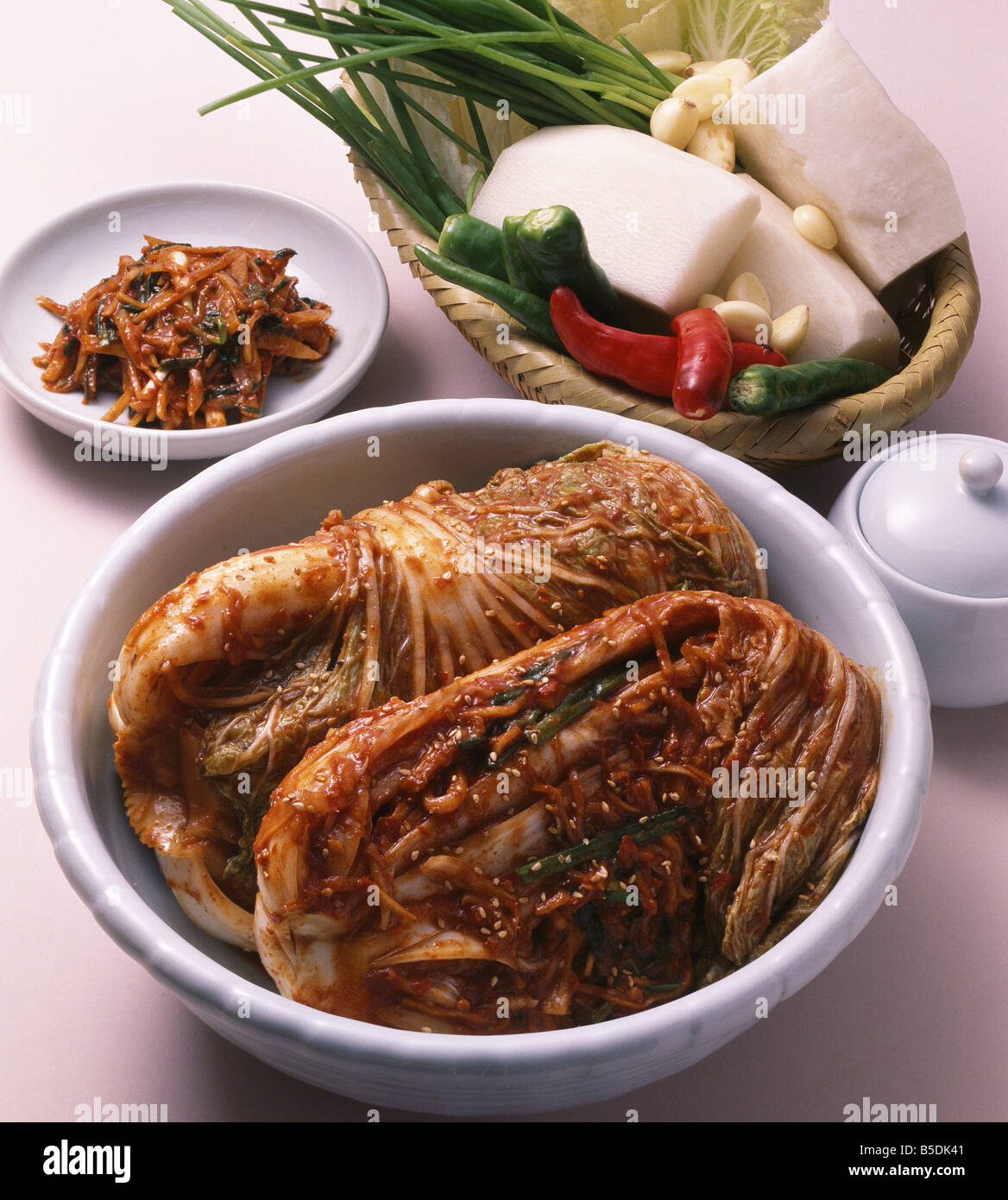 Korean Food Kimchi Stock Photo - Alamy