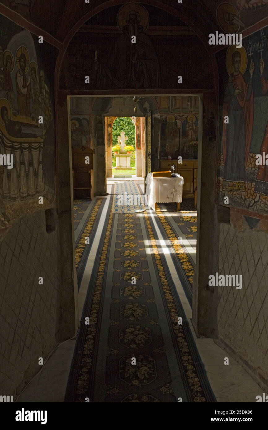 Moldovita Painted Monastery Southern Bucovina north Romania Stock Photo ...