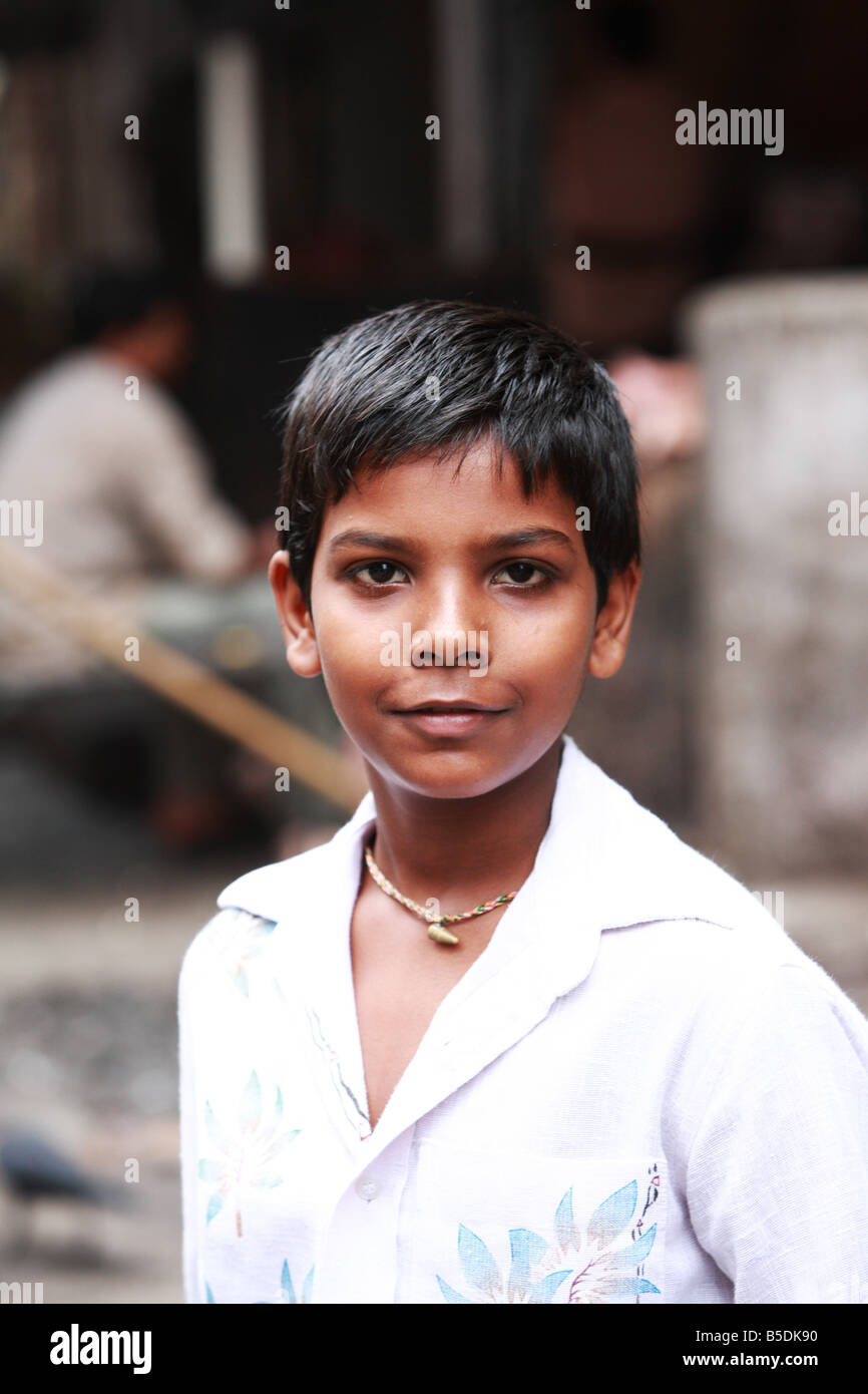 Boy in a Mumbai Street Stock Photo - Alamy