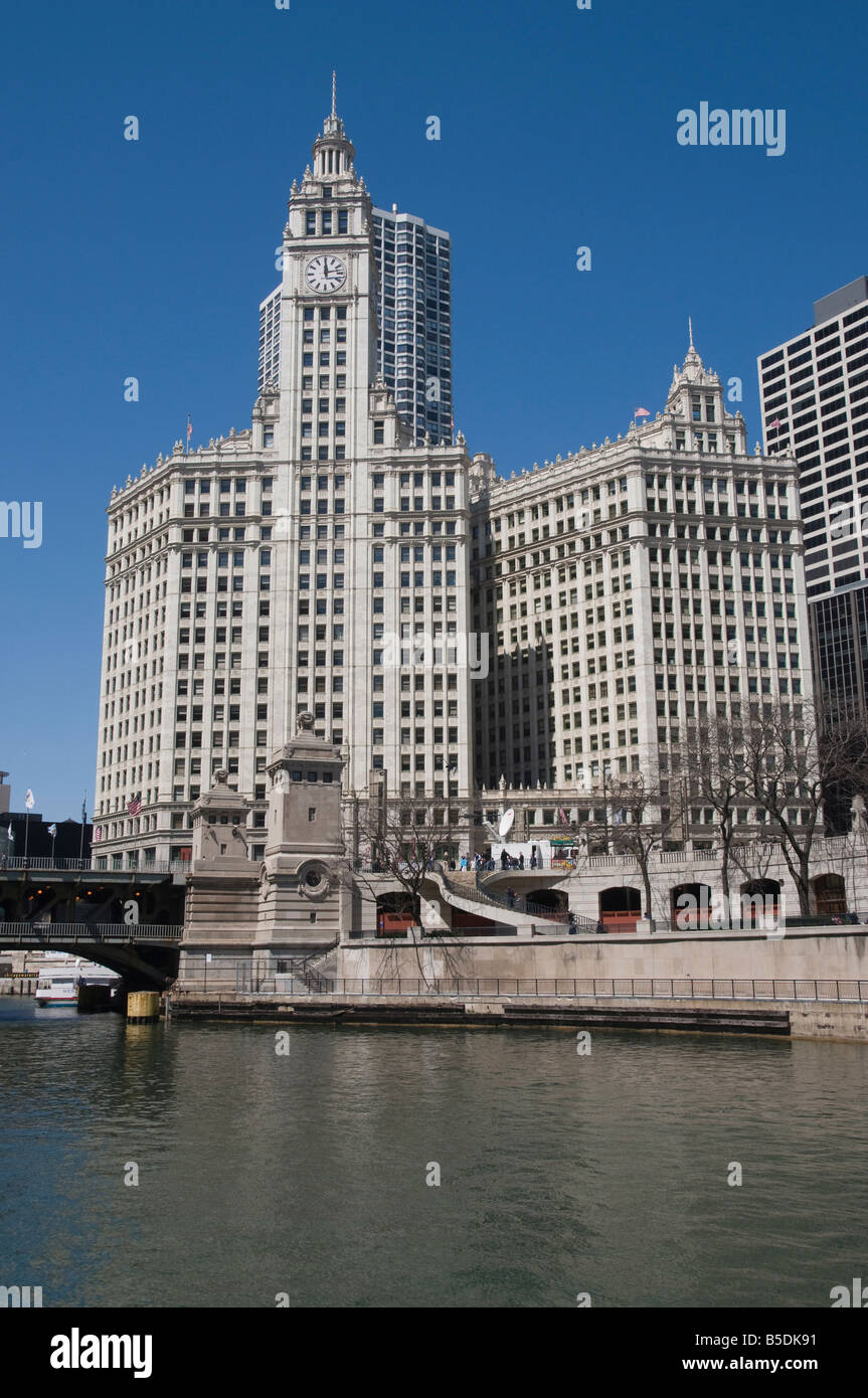 The Wrigley Building, Chicago, Illinois, USA, North America Stock Photo ...