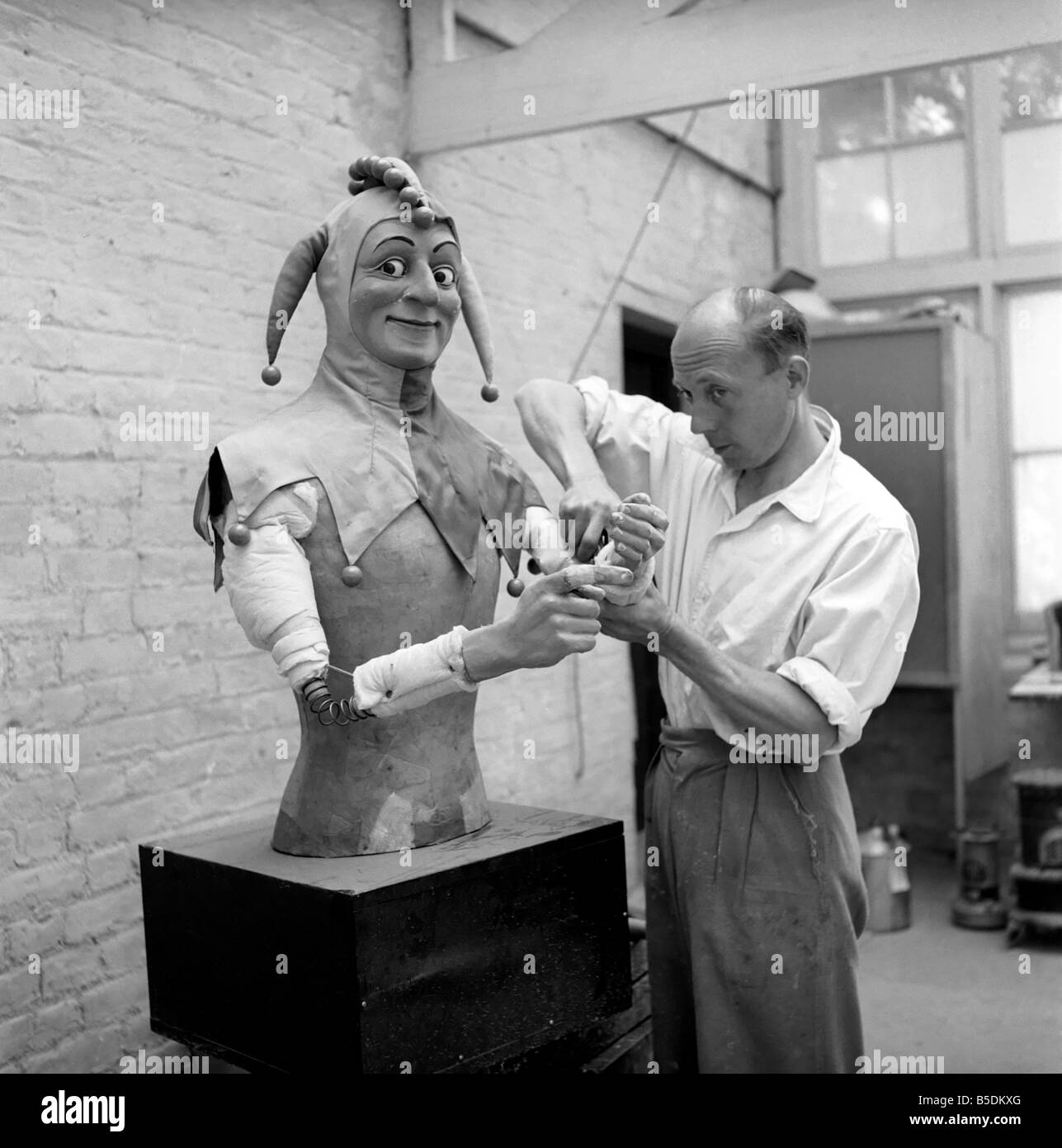 The workshop of a Midlands plastic figure factory, which manufacture a ...