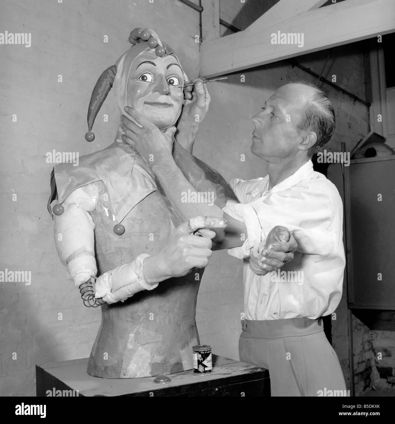 The workshop of a Midlands plastic figure factory, which manufacture a ...