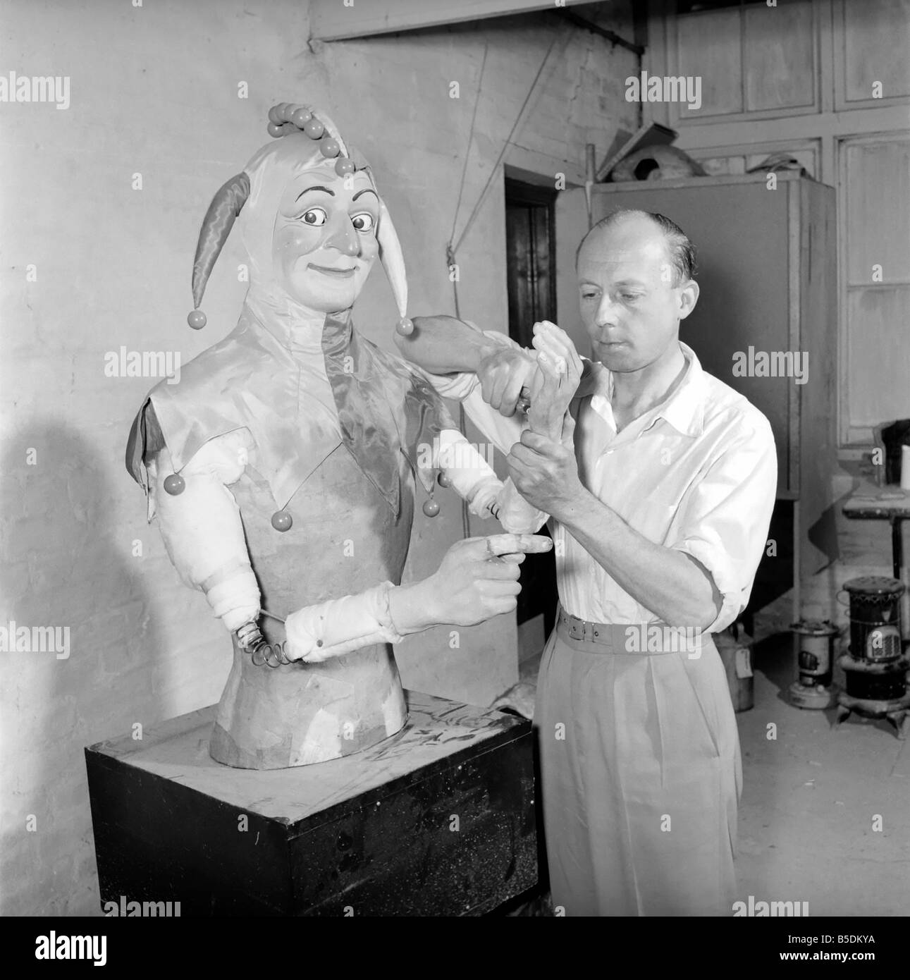 The workshop of a Midlands plastic figure factory, which manufacture a ...