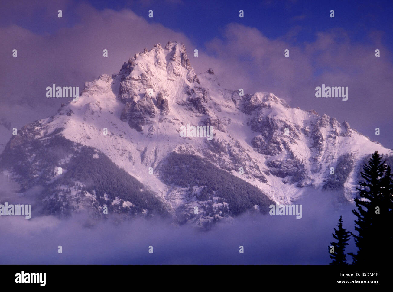 Snowy Mountain, Alaska, USA, North America Stock Photo - Alamy
