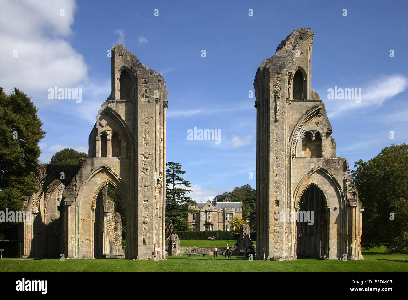 Glastonbury Abbey Church 1184 Somerset Great Britain United Kingdom ...