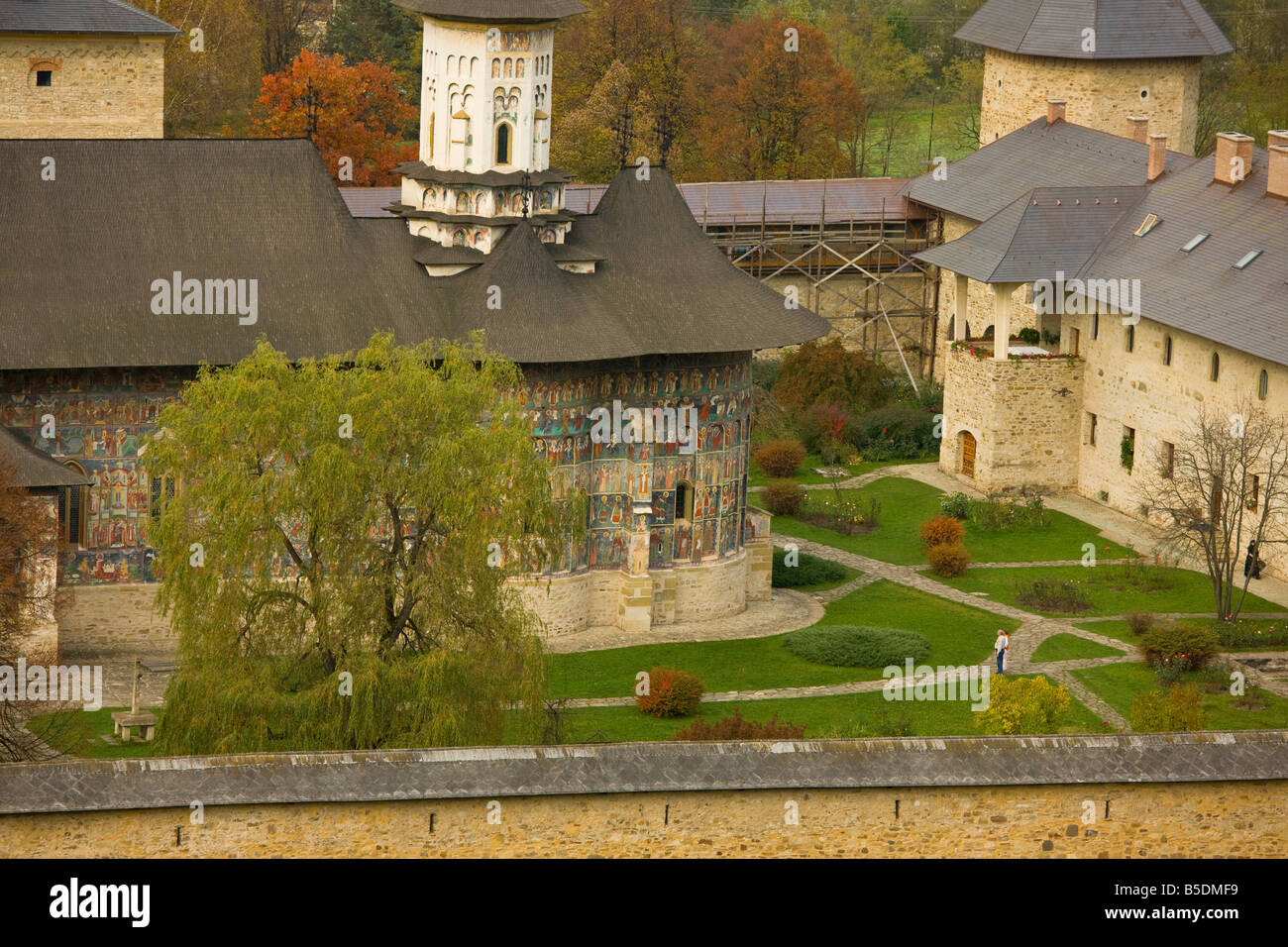 Sucevita Painted Monastery Southern Bucovina north Romania Stock Photo ...