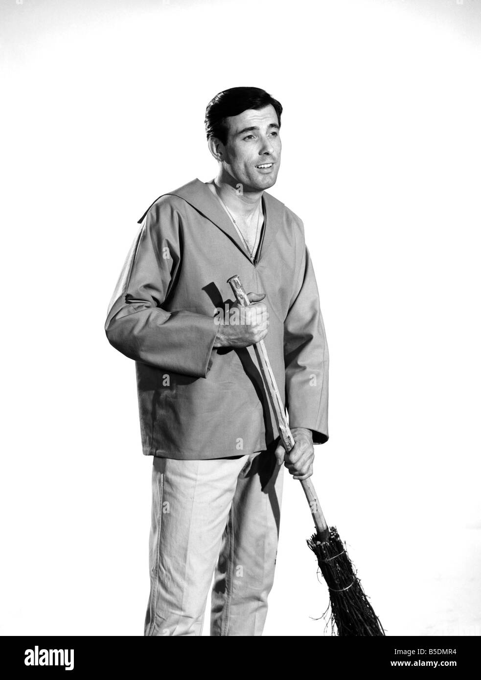 Model Peter Anthony wearing blue sailors shirt. . 1959 Stock Photo - Alamy