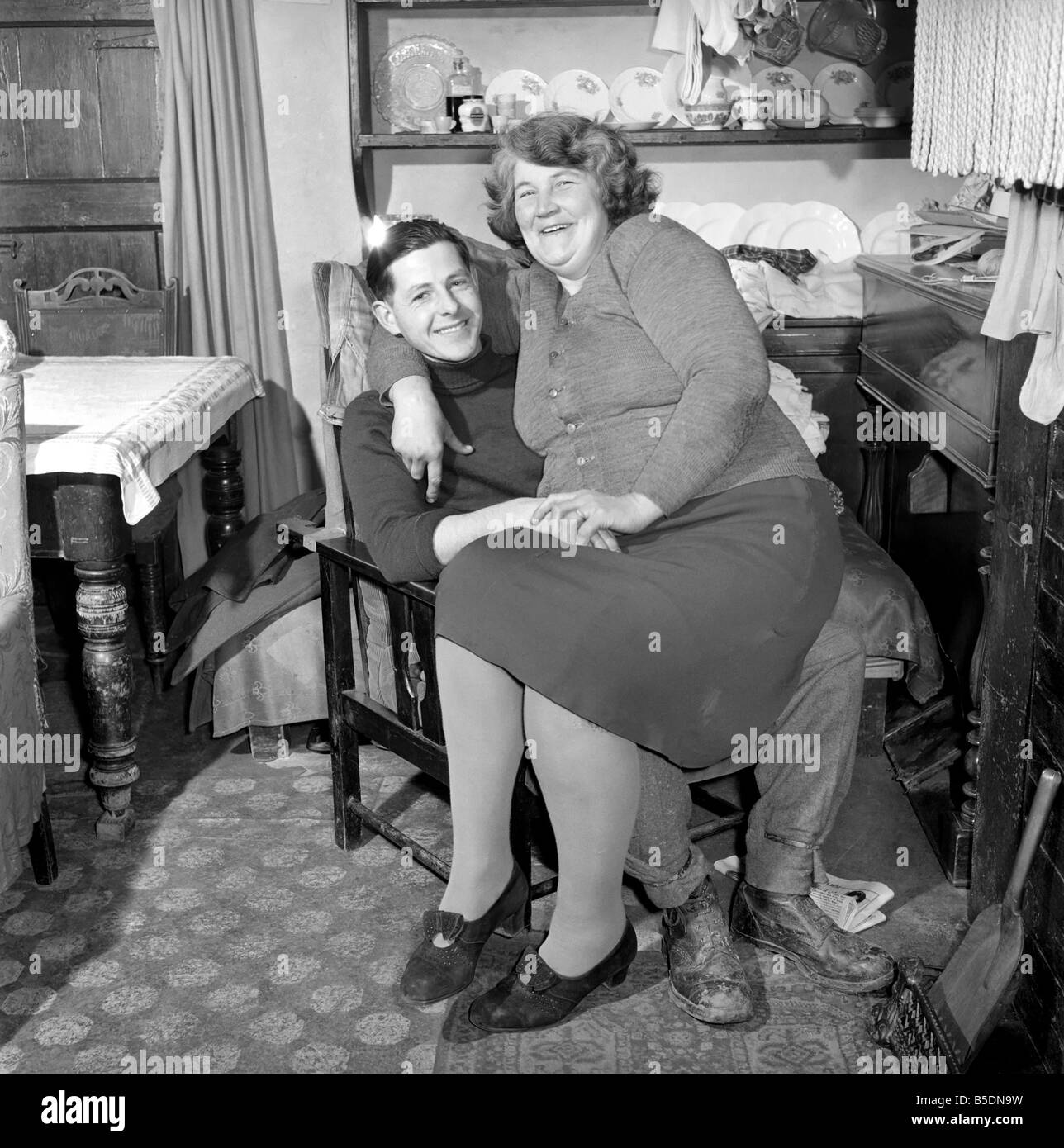 Large woman smoking Black and White Stock Photos & Images - Alamy