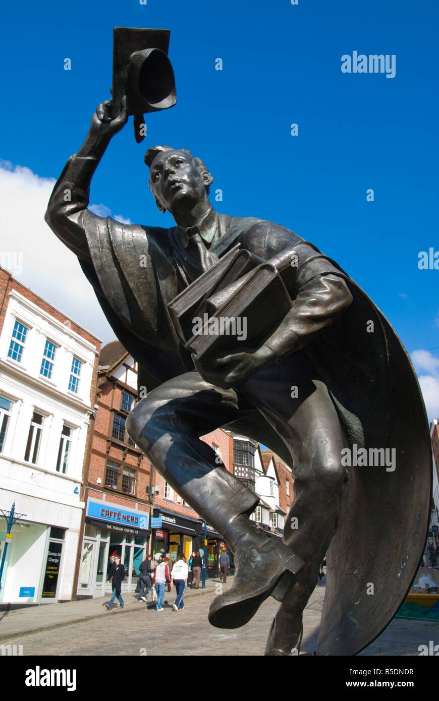 Scholar statue, Guildford, Surrey, England, Europe Stock Photo - Alamy