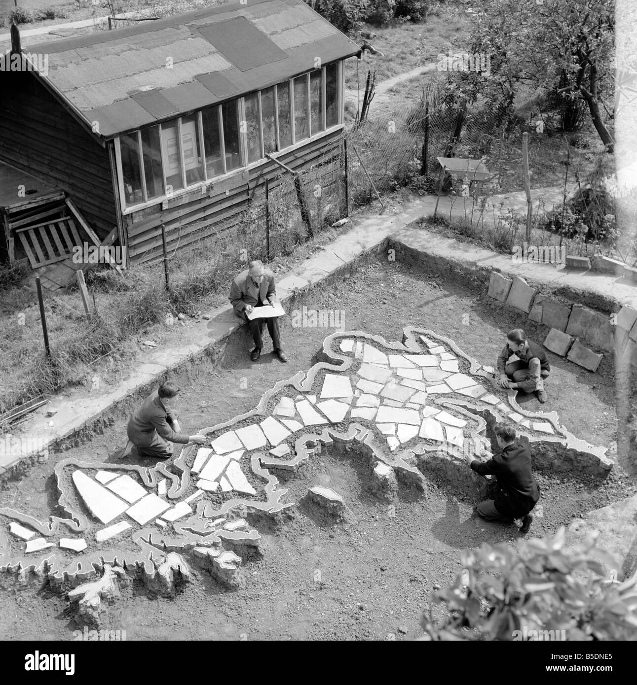 1950s map great britain hi-res stock photography and images - Alamy