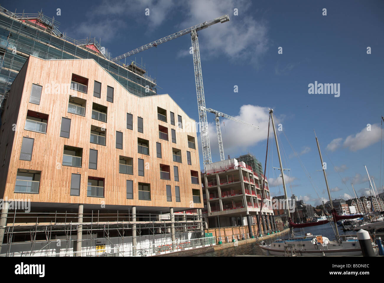 Urban redevelopment Ipswich Wet Dock Suffolk England Stock Photo - Alamy
