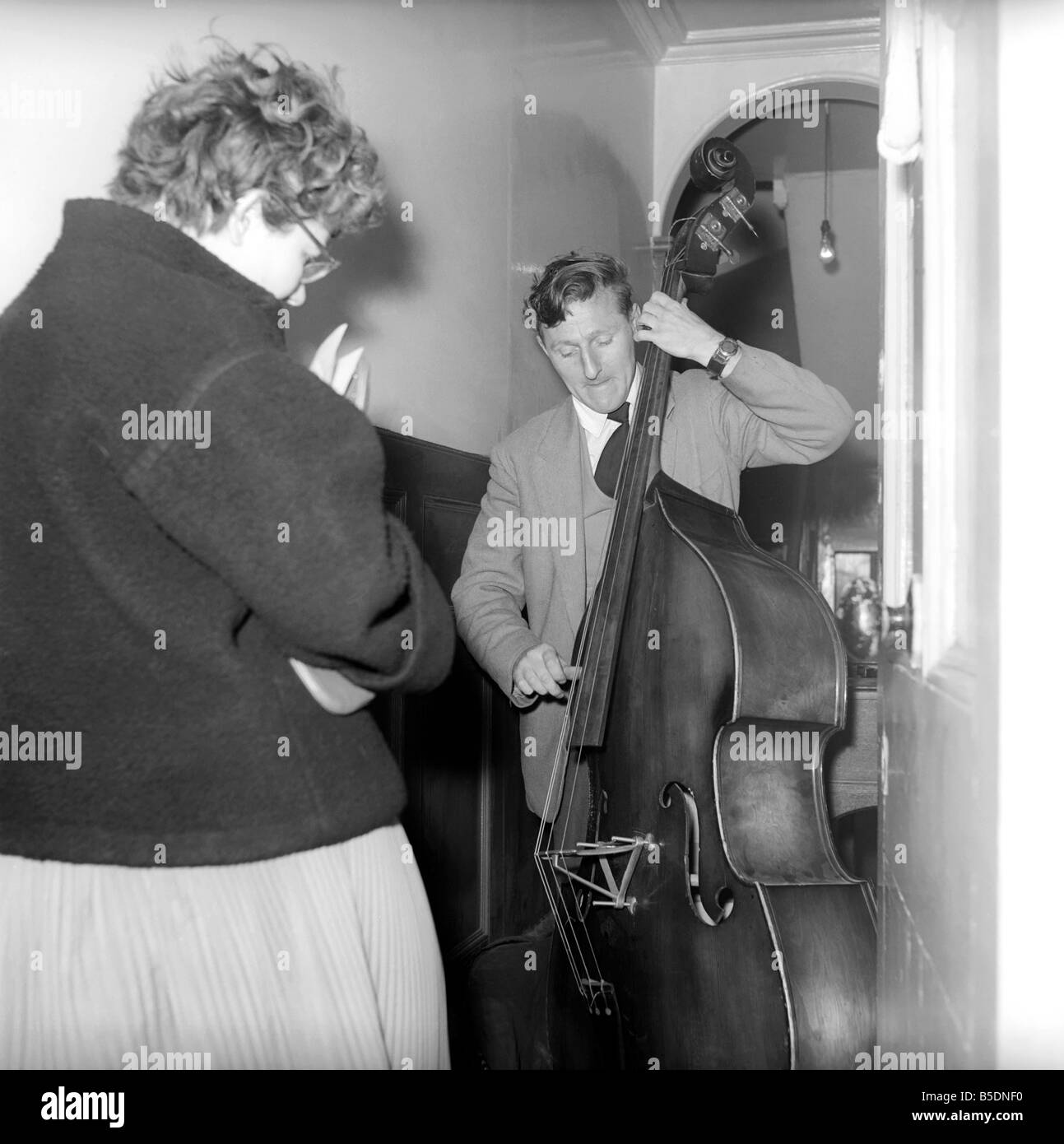 Occupation: Busker: Johnny Hawksworth seen here busking with his Double ...