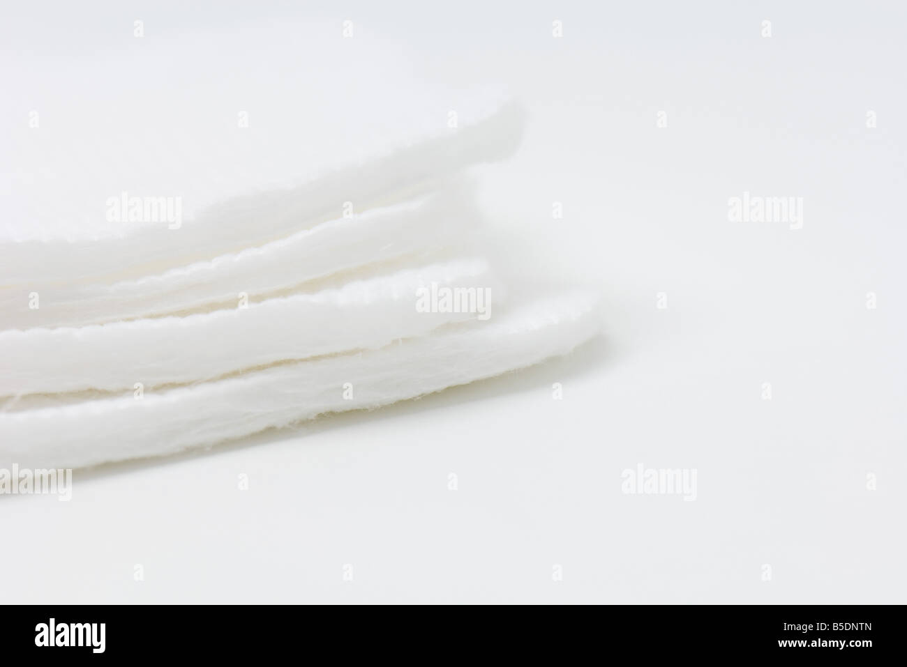 Stack of cotton pads, close-up Stock Photo - Alamy