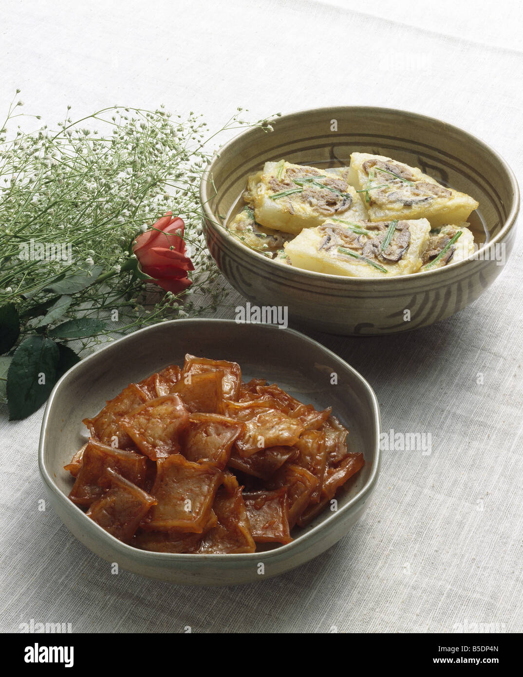 Korean Stemed Food Stock Photo - Alamy