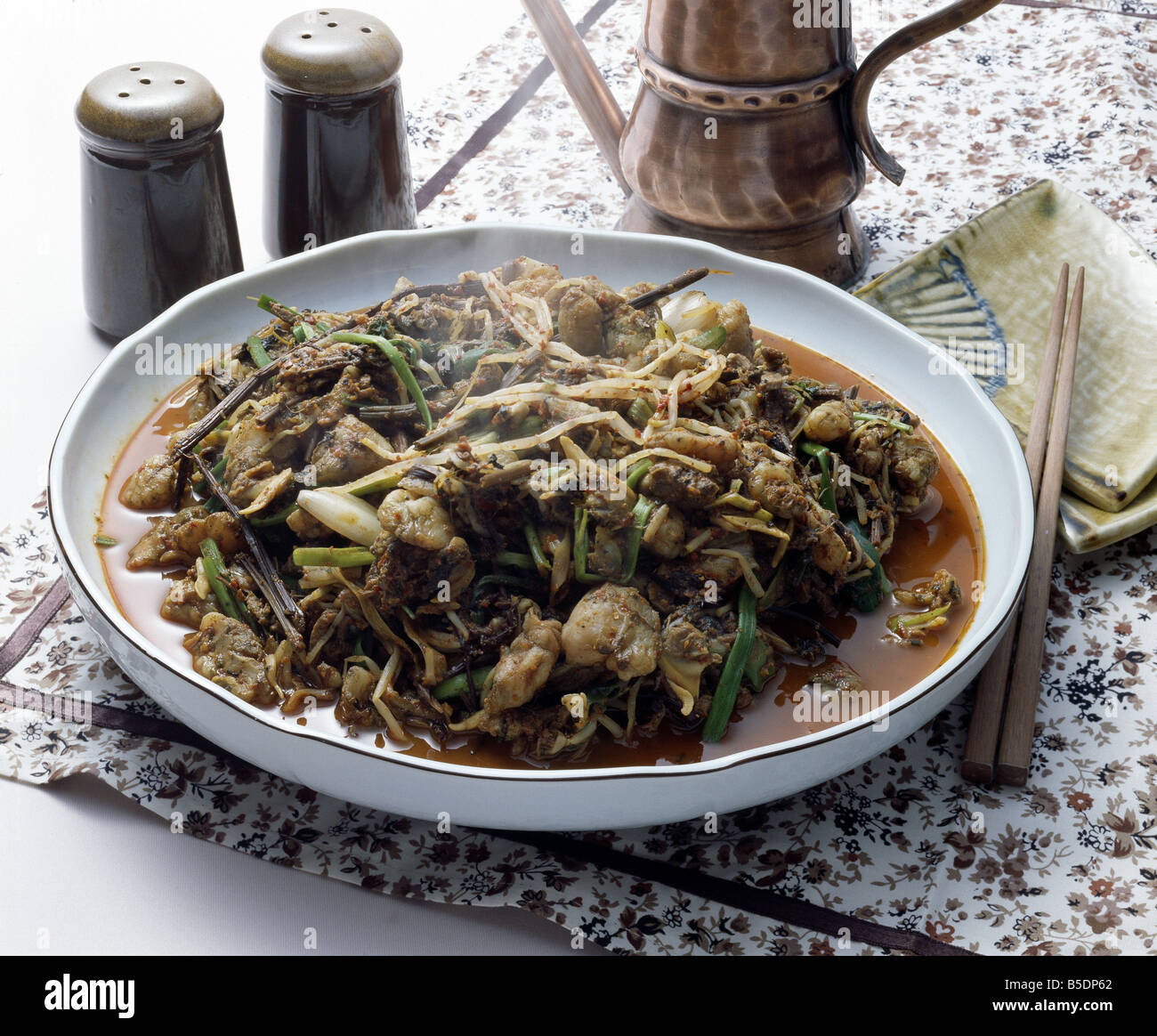 Korean Stemed Food Stock Photo - Alamy