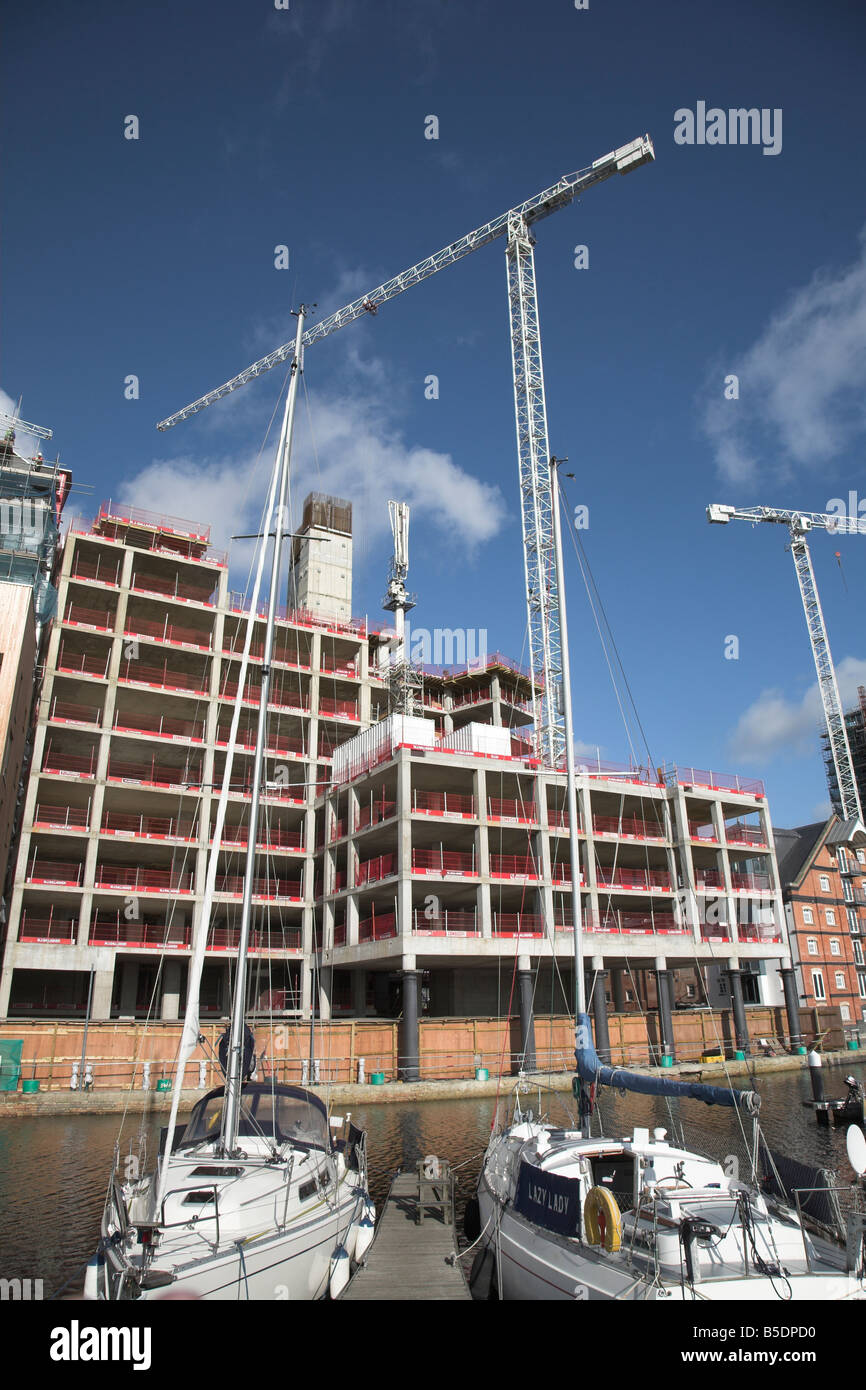 Urban redevelopment Ipswich Wet Dock Suffolk England Stock Photo - Alamy