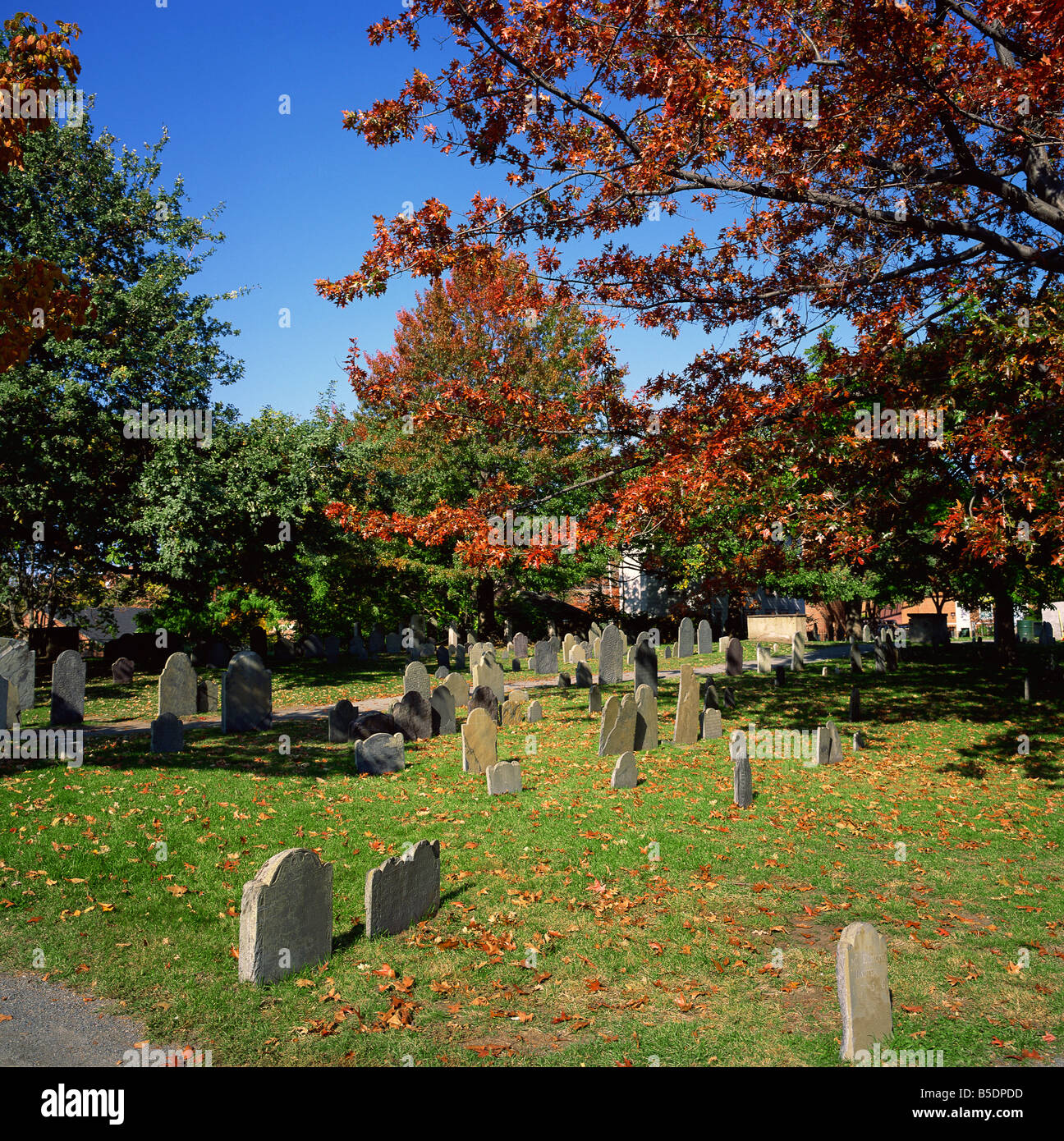 Burying Point, Salem's old cemetery, Salem, Massachusetts, New England, USA, North America Stock ...