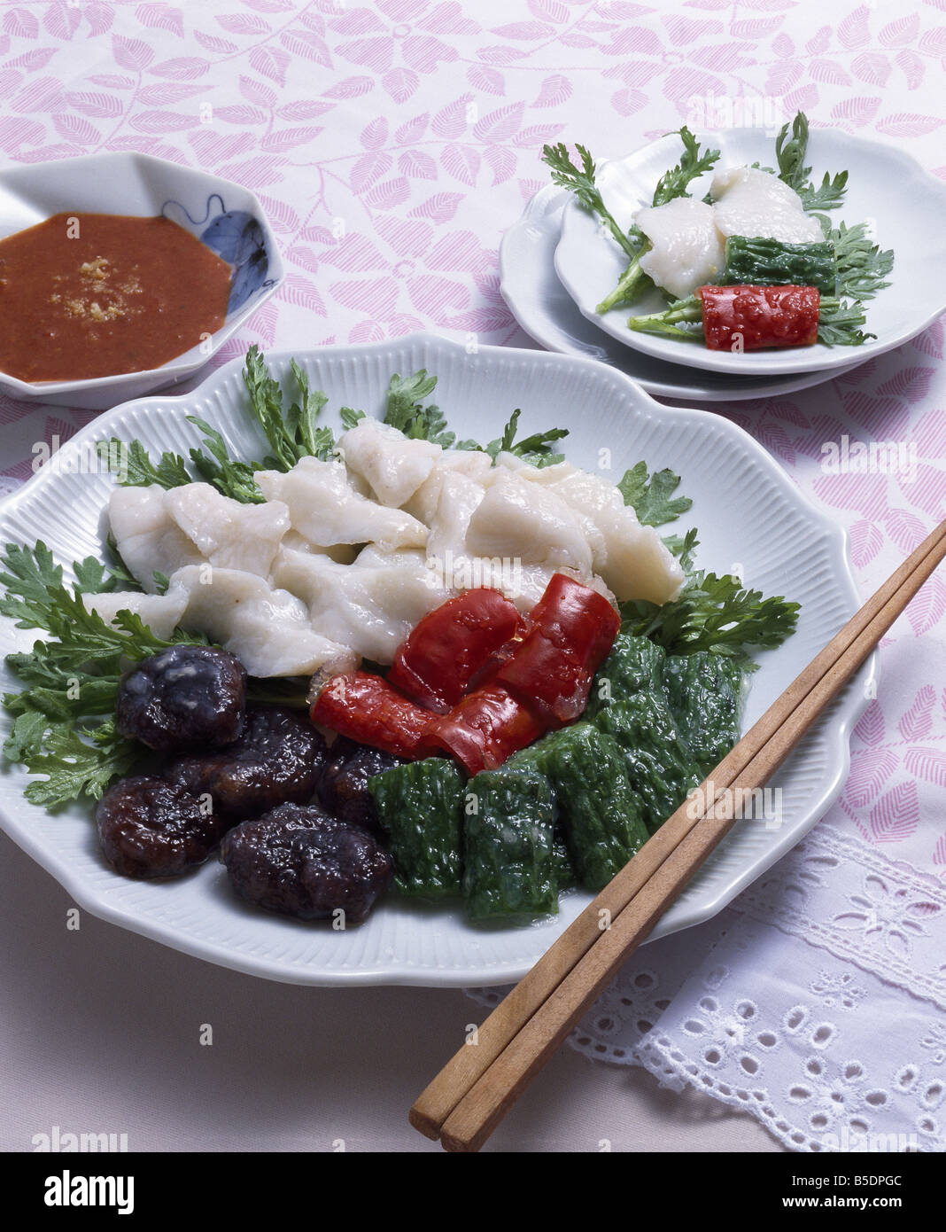 Korean Stemed Food Stock Photo - Alamy