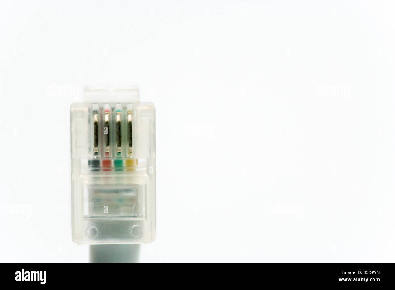 Telephone plug, close-up Stock Photo - Alamy