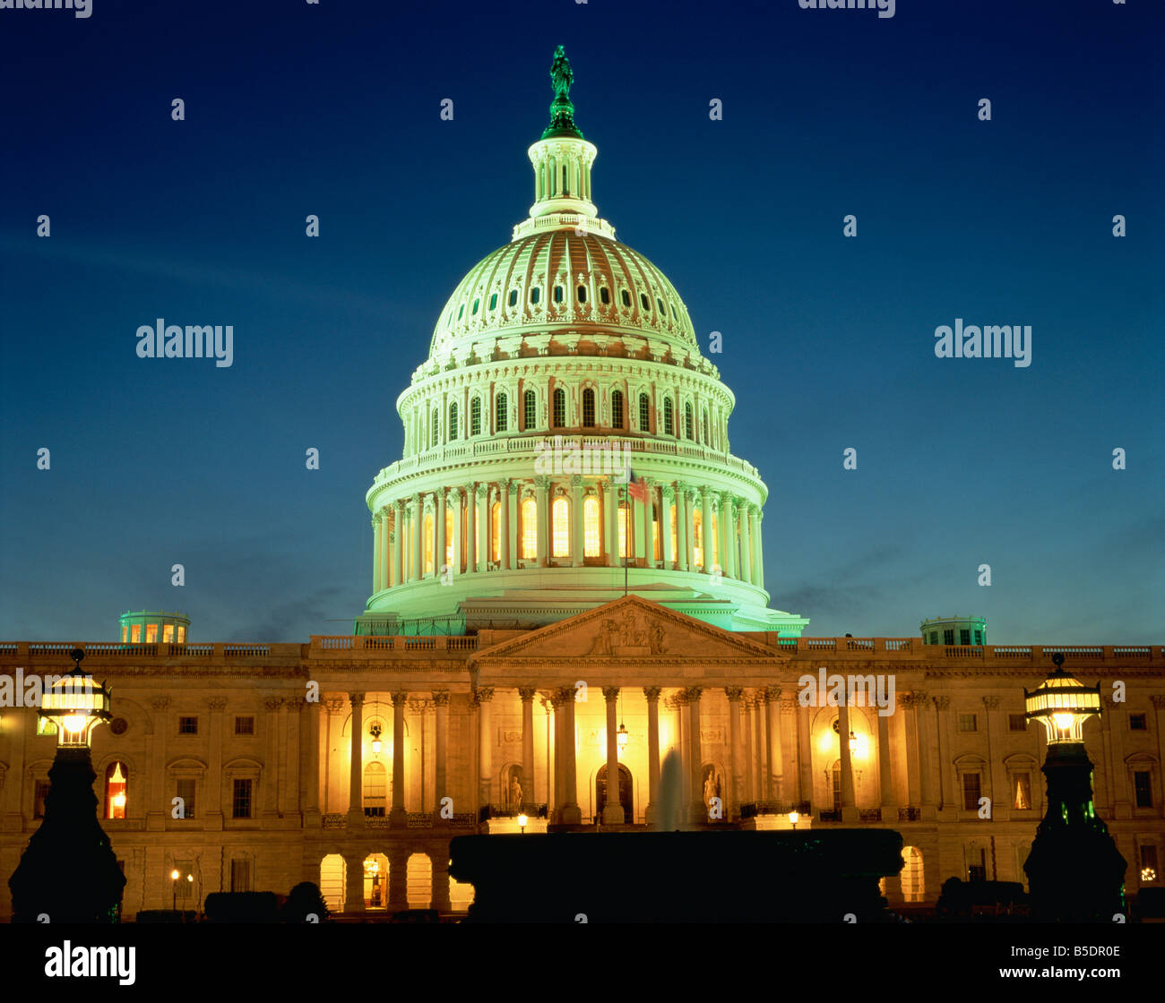 The Capitol building at night in Washington DC USA N Francis Stock ...