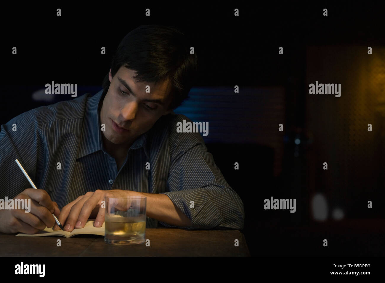 Journal writing night hi-res stock photography and images - Alamy